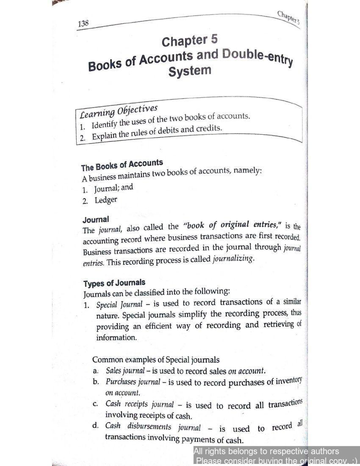 Chapter 5 - Books of Accounts and Double-Entry System - Didáctica ...