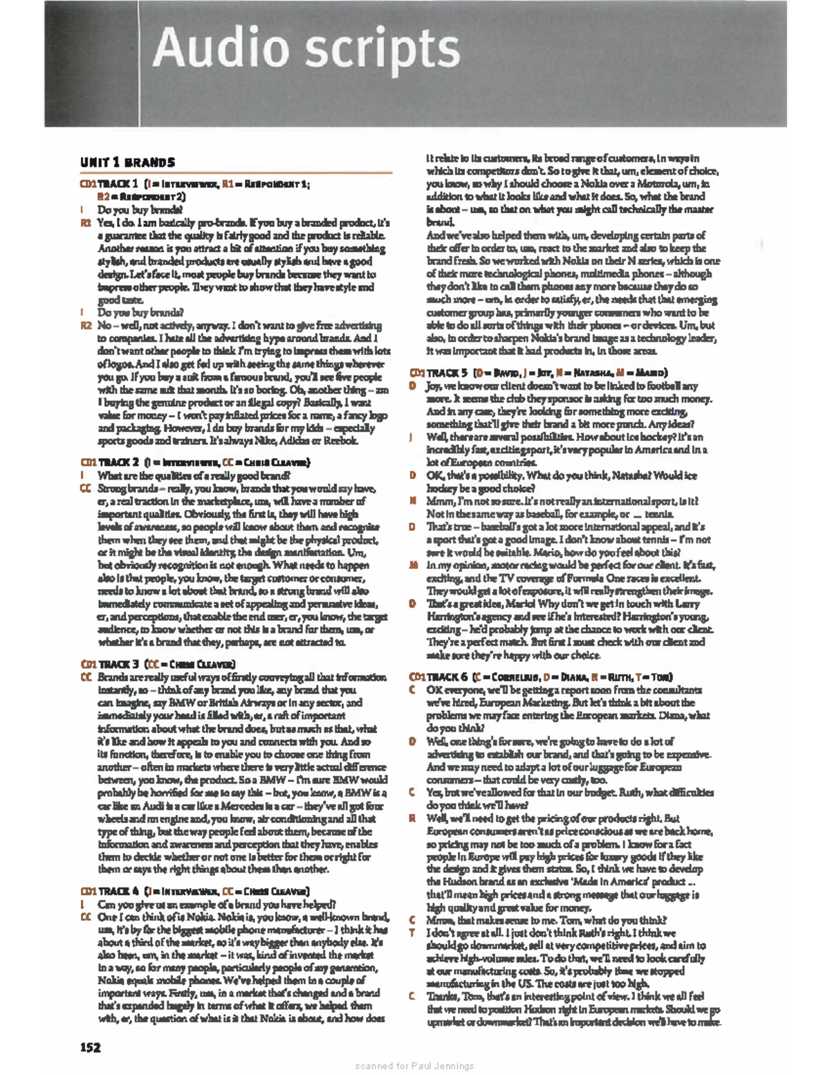 Audio Scripts ML Inter 3rd - Tiếng Anh HP3 - Studocu