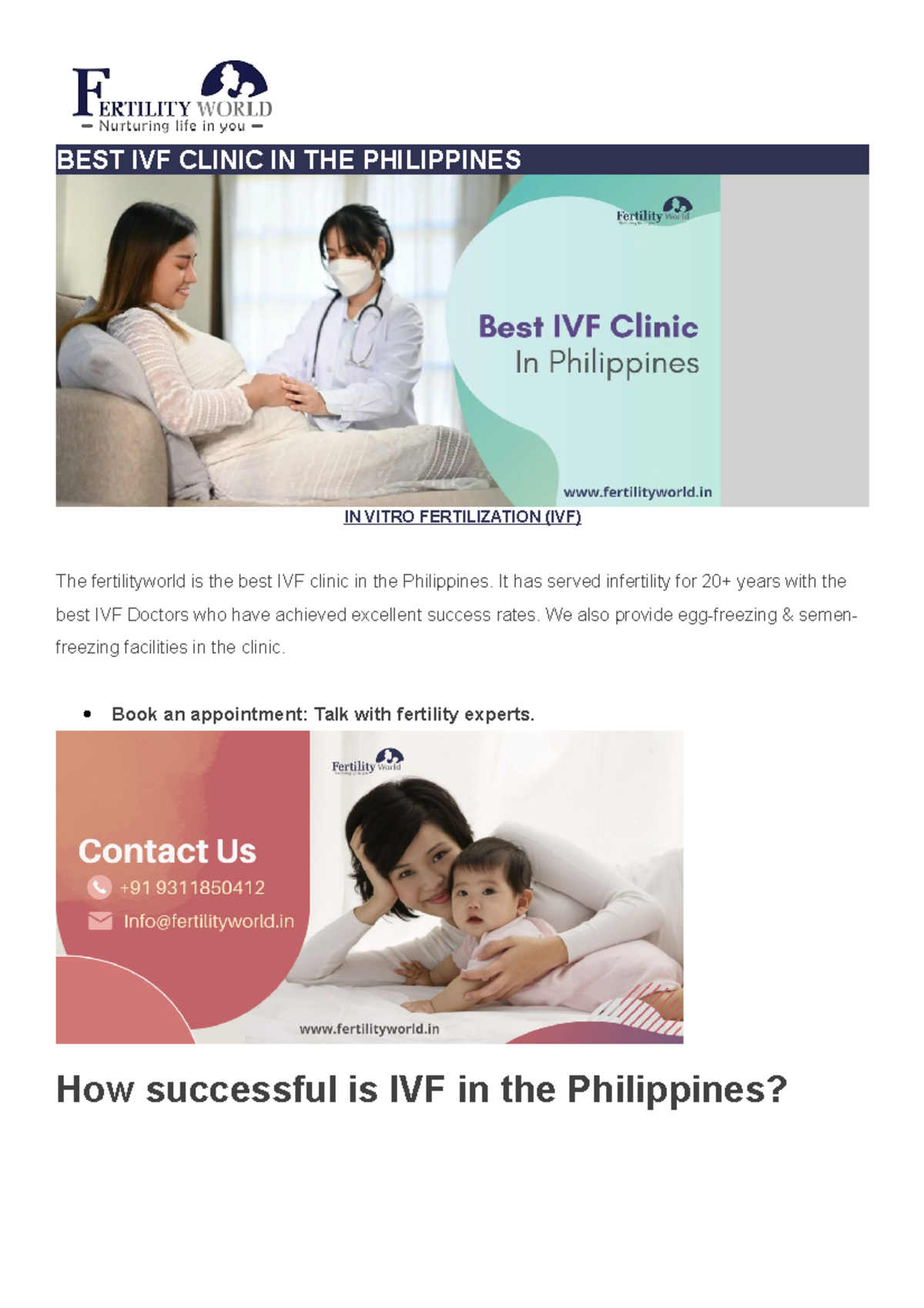 BEST IVF Clinic IN THE Philippines - BEST IVF CLINIC IN THE PHILIPPINES ...