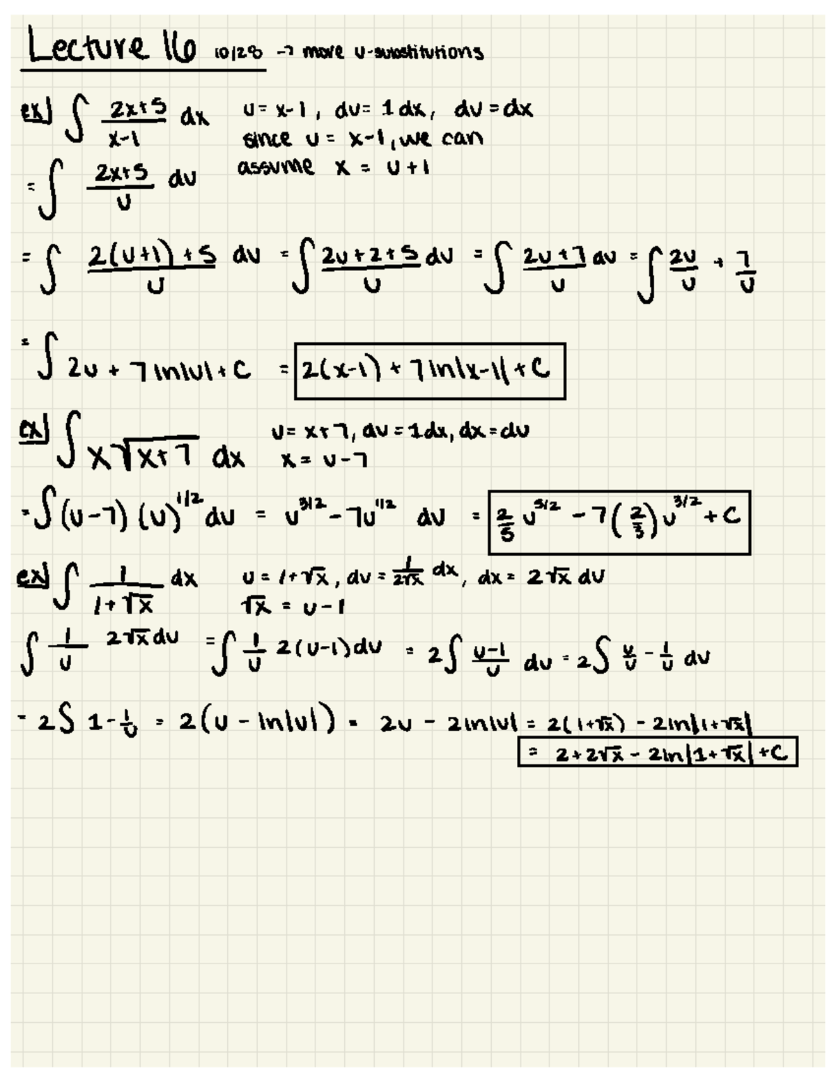 Mat 16b Lecture 16 18 Lecture 11 10128 Morer Substitutions Sext Dx V X O Dv1dx Dvx 