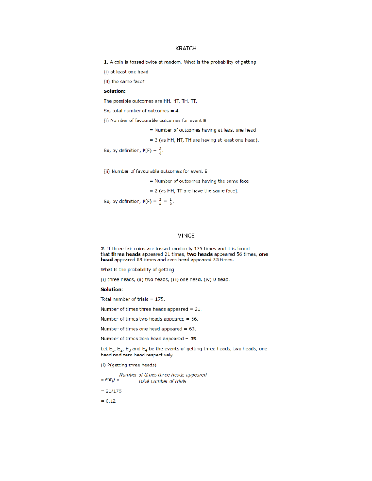 Coins - Mathematics In The Modern World - KRATCH VINCE ALEXIS NARWIN - Studocu