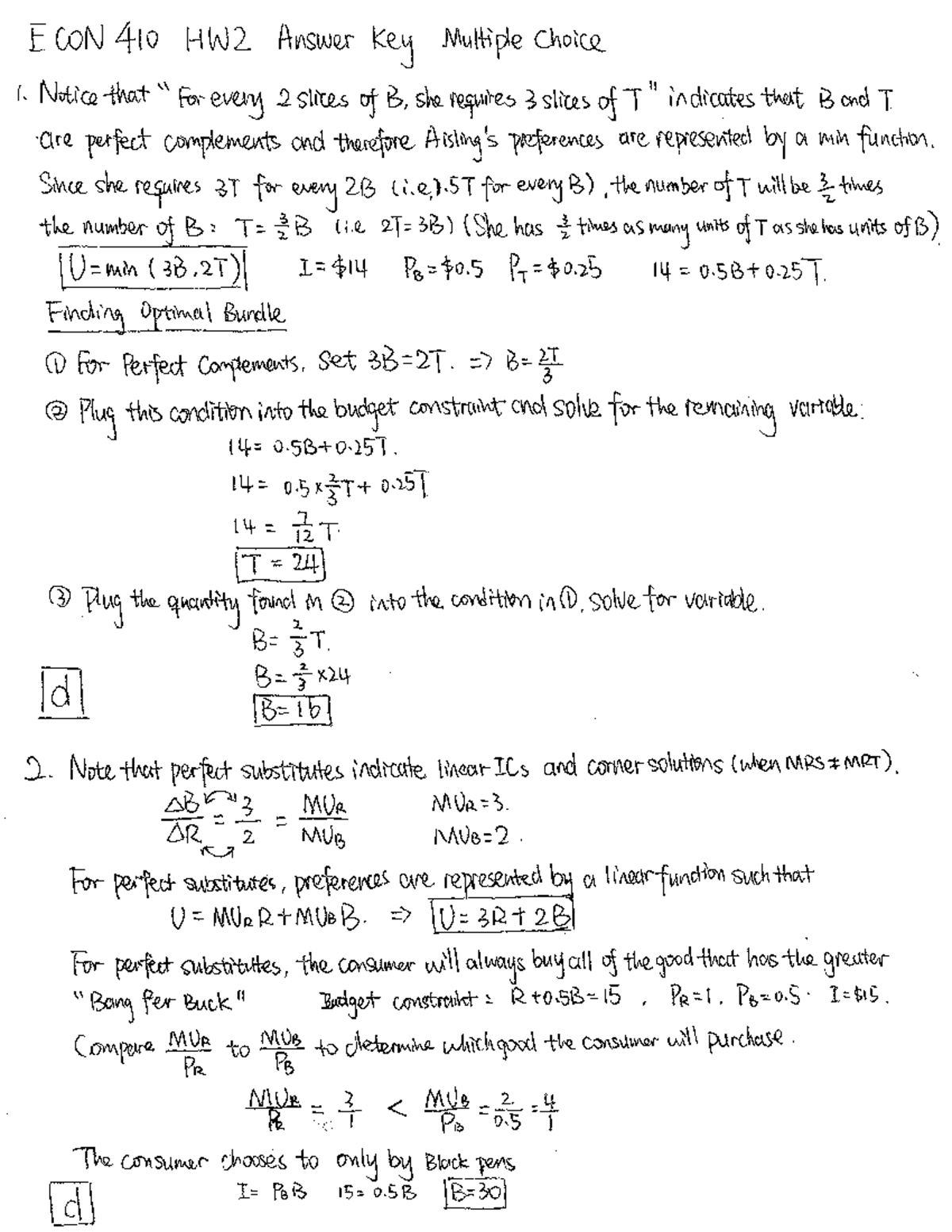 Homework 2 Answer Key - E CON ZH0 [4W2 Rmswv Keg} Mul’ﬁﬁe (Ll/mtg; L Nv ...