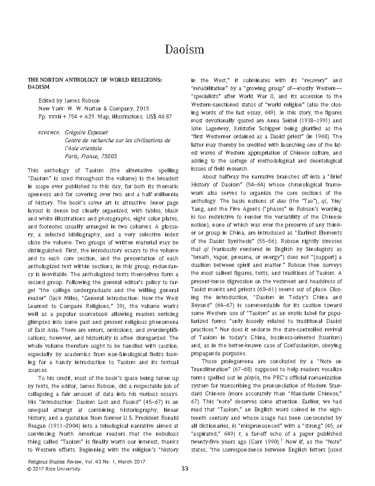 Daoism[retrieved 2021-11-25] 2017 book whole - Daoism THE NORTON ...