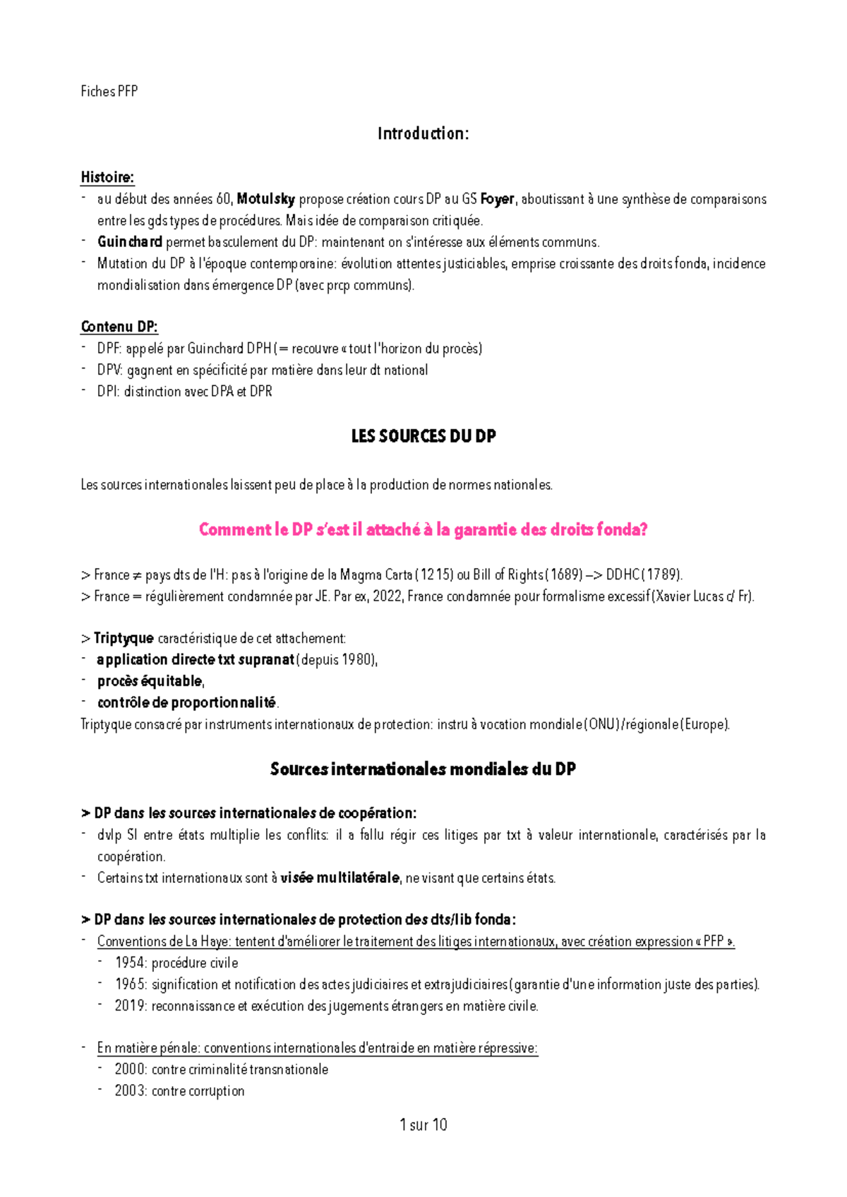Fiches pfp - Fiches PFP Introduction: Histoire: - au début des années ...