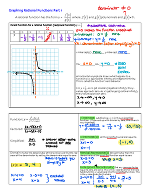 Rational Functions notes - a e ae e d e e e. w p wo e e a a j J a l e a ...