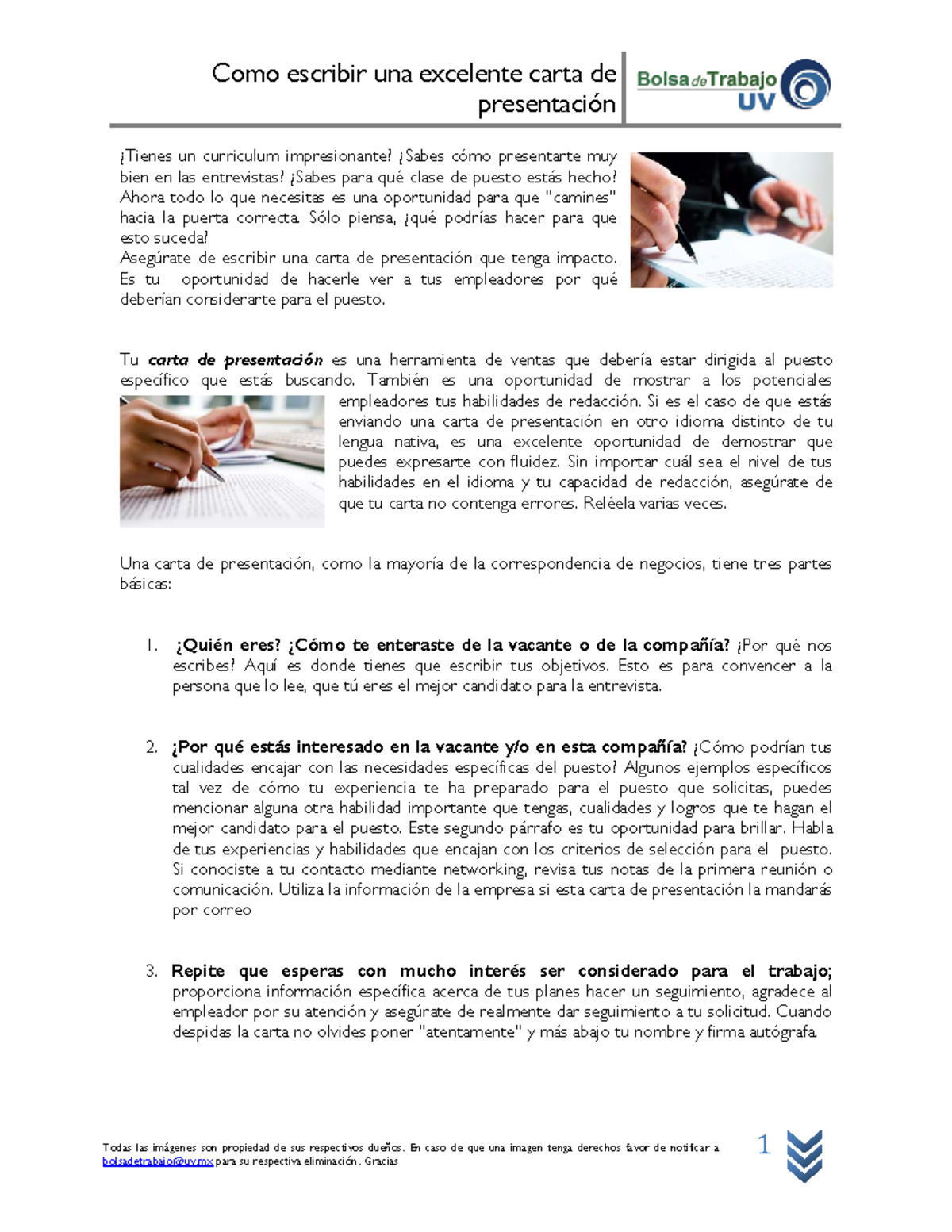 Como escribir carta presentacion - Como escribir una excelente carta de ...