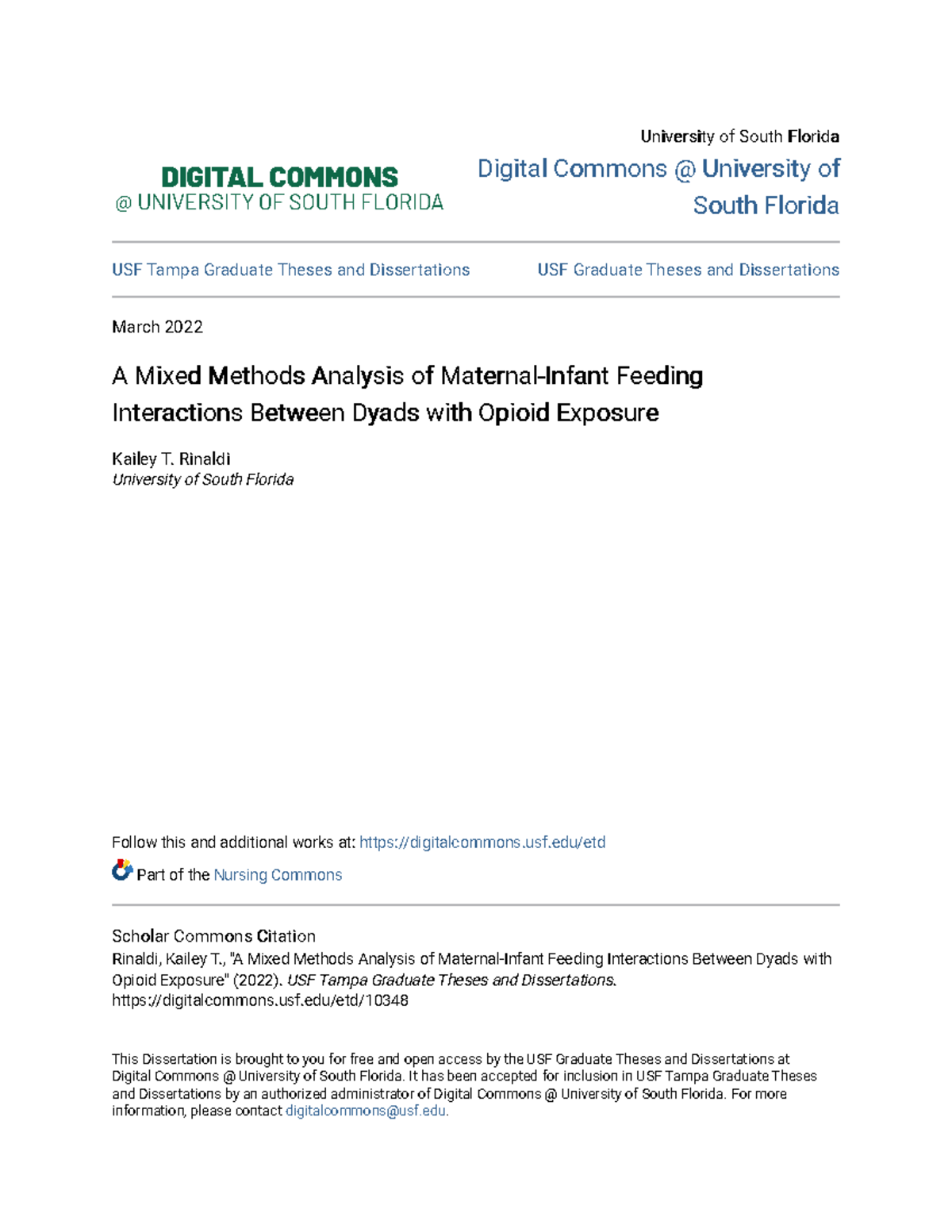 A Mixed Methods Analysis of Maternal-Infant Feeding Interactions ...