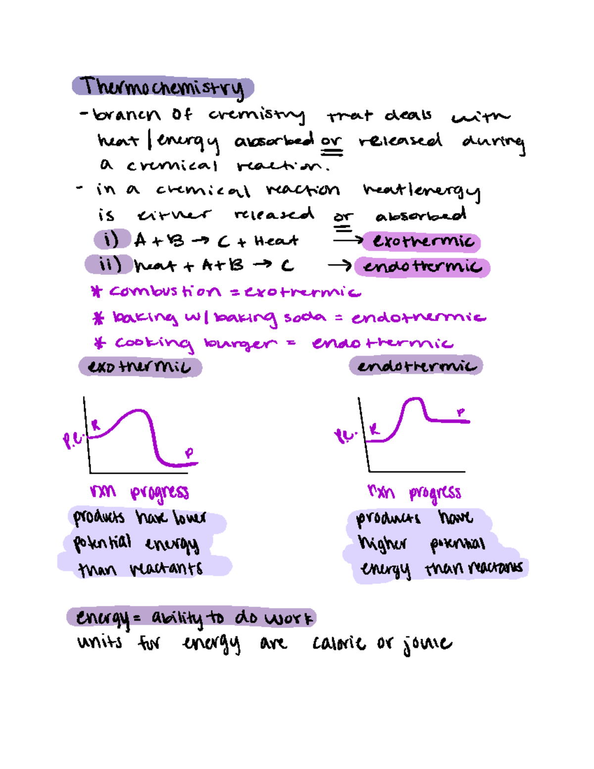 CH - Lecture notes 6 - Thermochemistry branch Of chemistry that deals ...