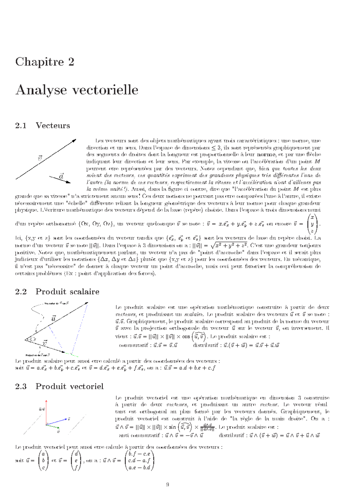 Chapiter 2-Analyse Vectorielle-2008-2009-Universitair Toulouse ...