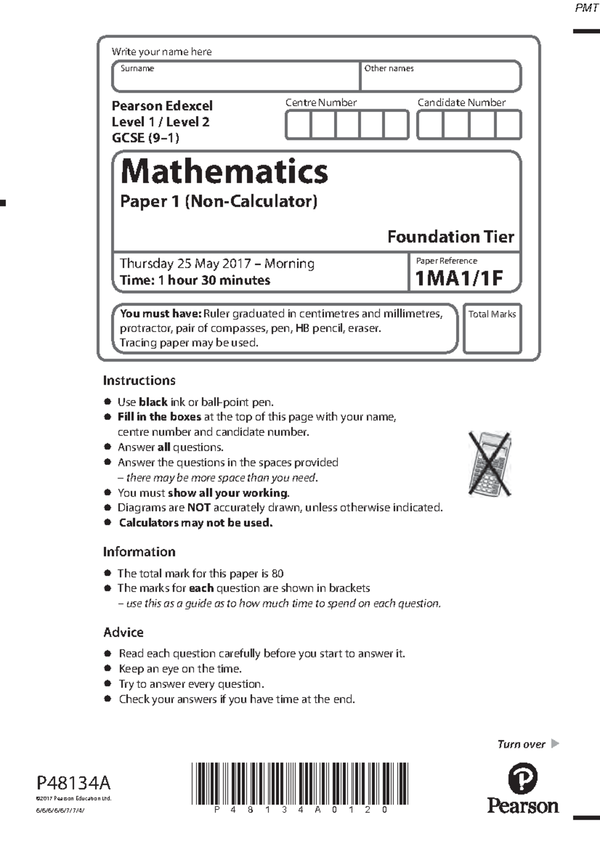June 2017 QP - t4t - Centre Number Candidate Number Write your name ...
