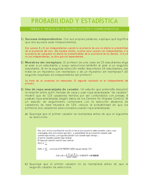 S2T3 Regla de la suma y complemetos - PROBABILIDAD Y ESTADÍSTICA SEC 2 ...