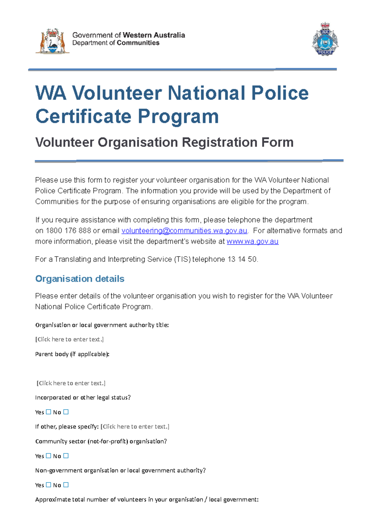Volunteer-National-Police-Certificate-Program-Registration-Form 0 - WA ...