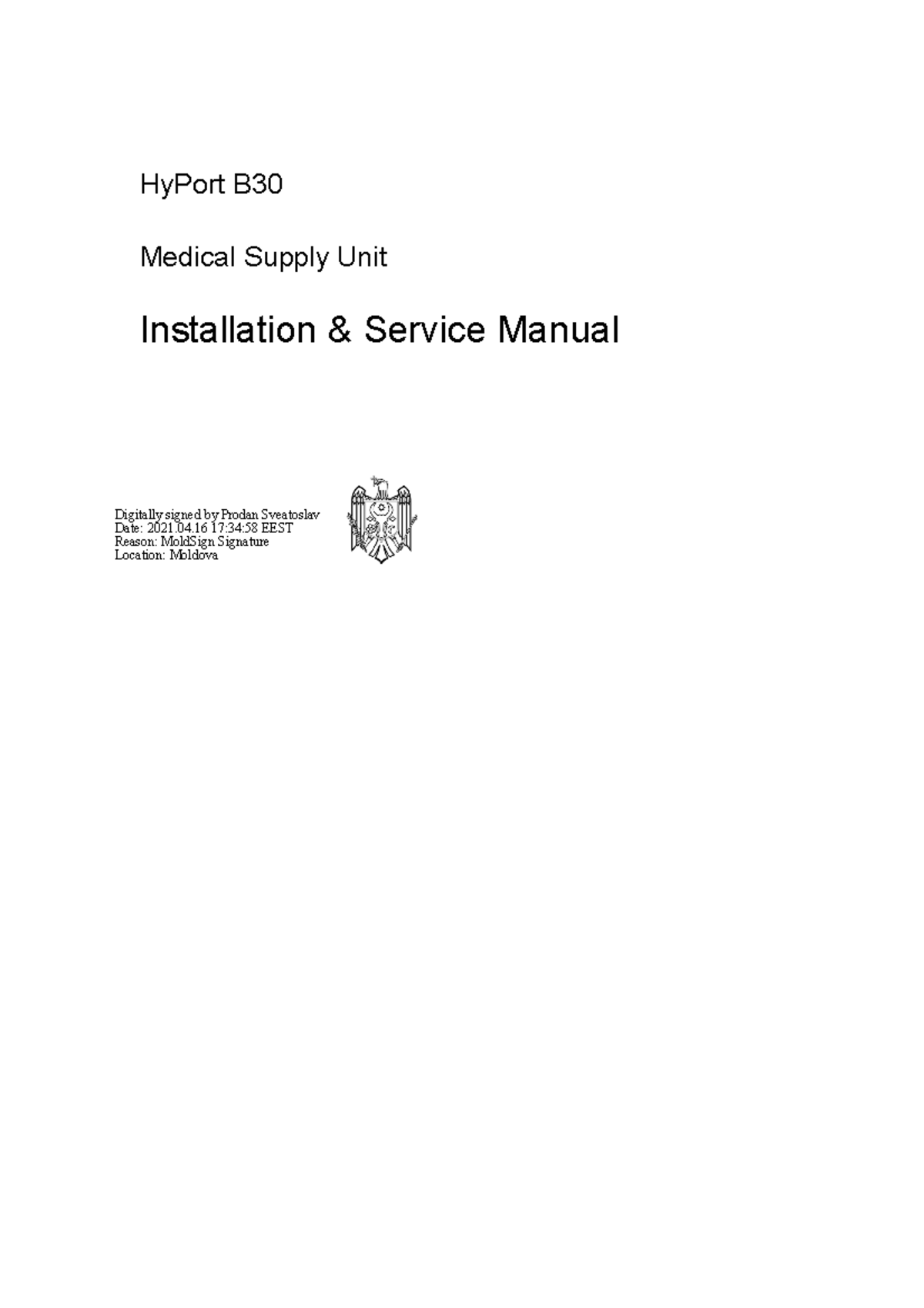 1618584727-d GSb48-manualdeinstalare hyportb 30 - HyPort B Medical ...