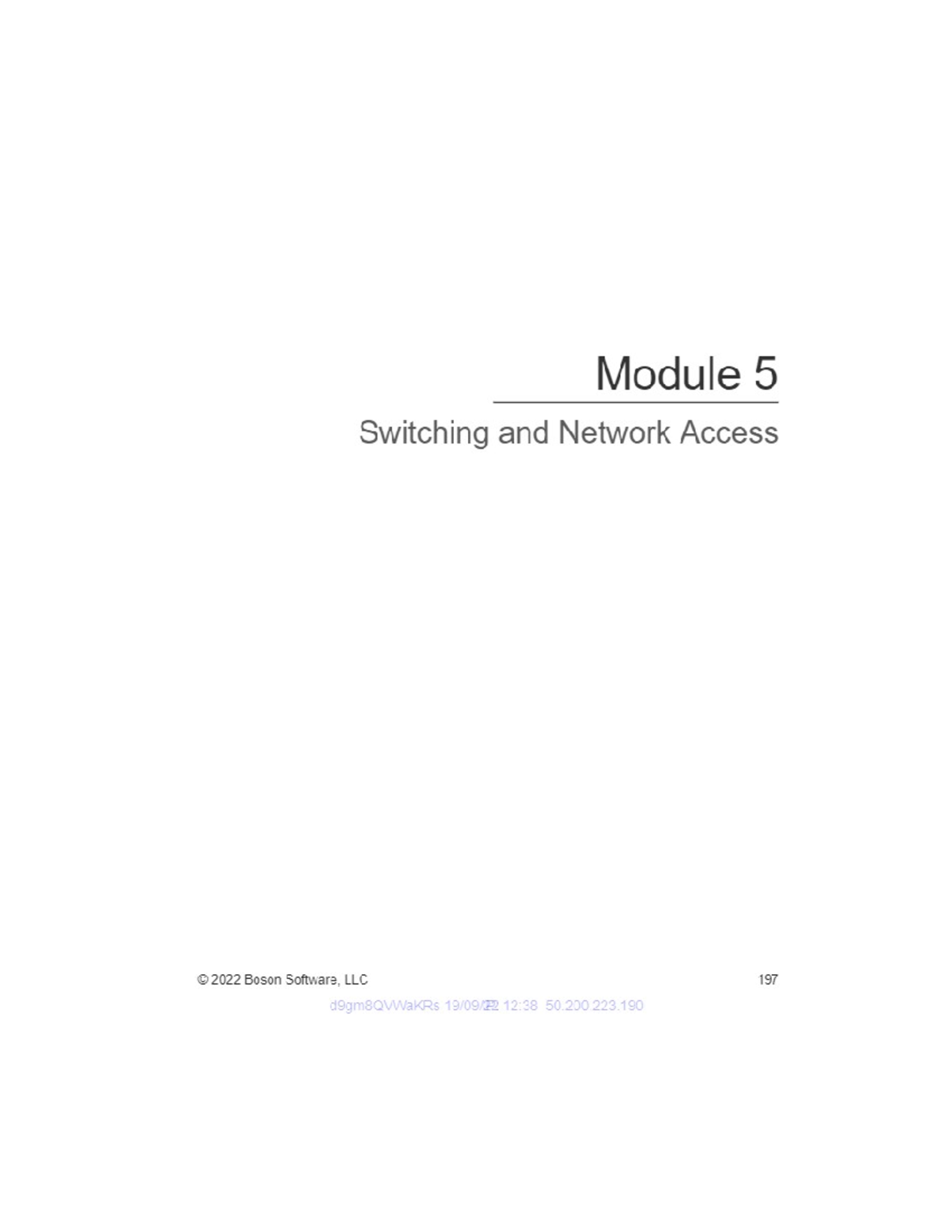Module 5 Switching and Network Access - Studocu