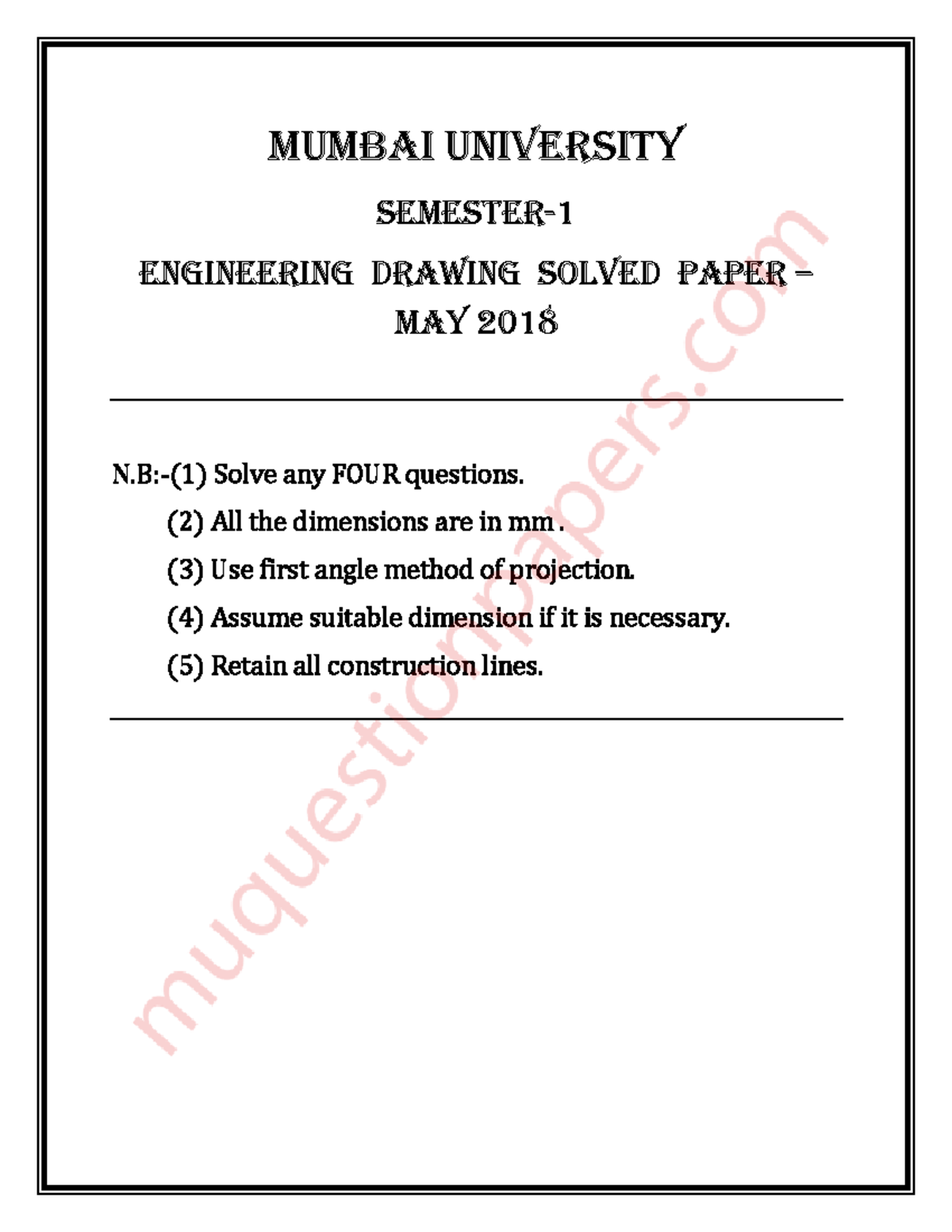 Be first-year-engineering semester-2 2018 may engineering-drawing-cbcgs - MUMBAI UNIVERSITY ...
