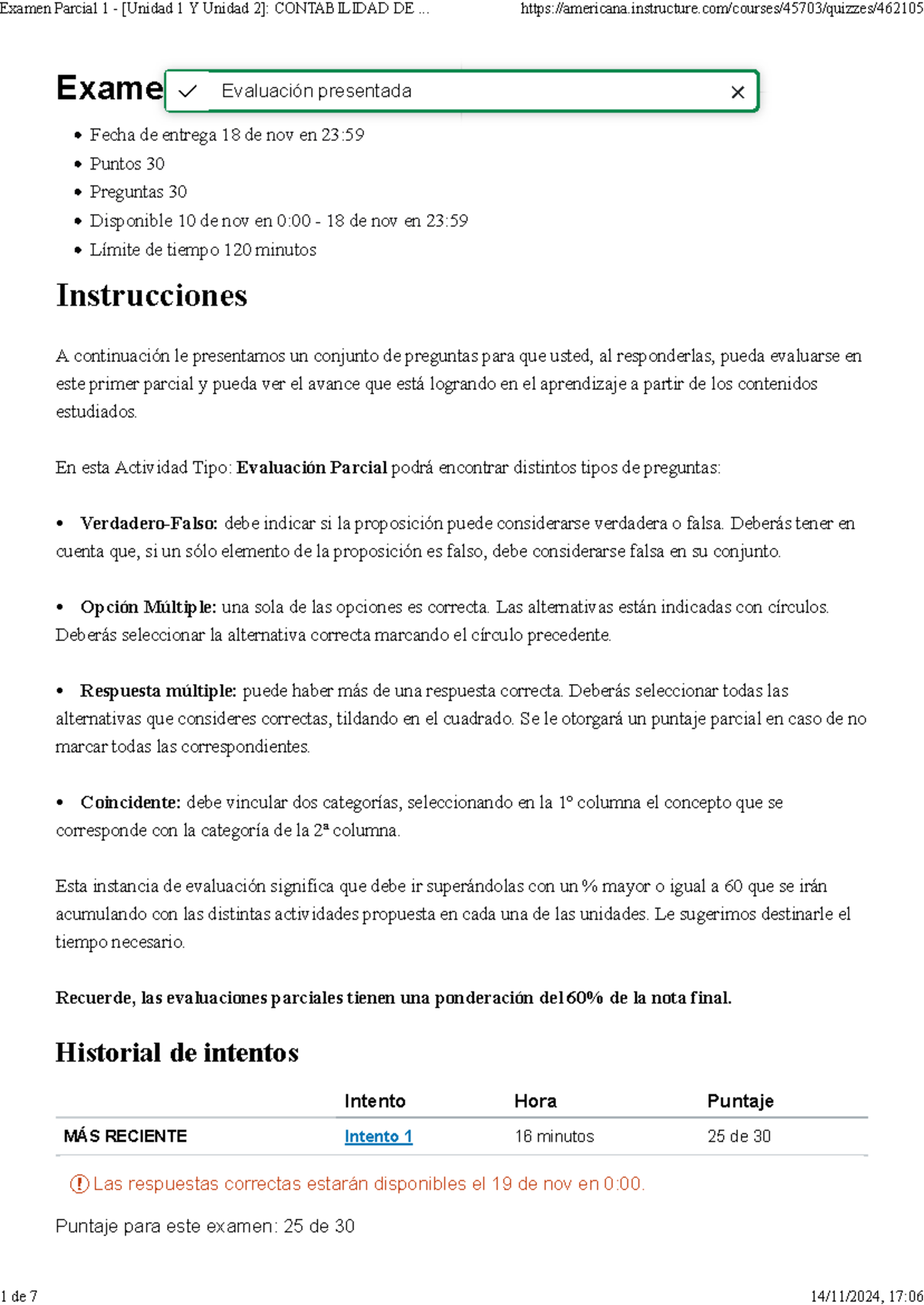 Examen Parcial 1 - [Unidad 1 Y Unidad 2] Contabilidad DE Costos I - Examen Parcial 1 - [Unidad 1 ...