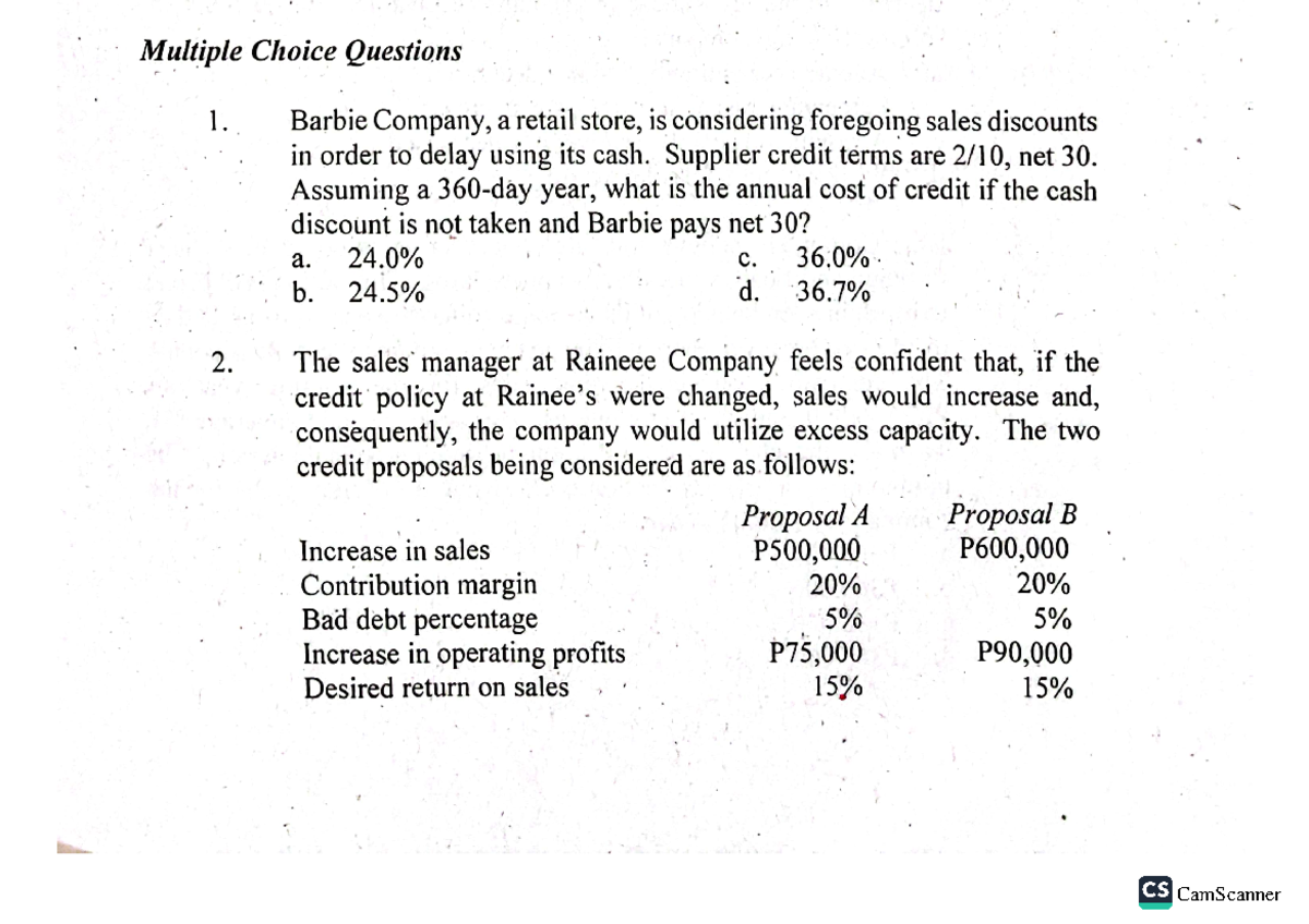 Chapter-7-INV-MNGT - INVENTORY MANAGEMENT - Multiple Choice Questions 1 ...