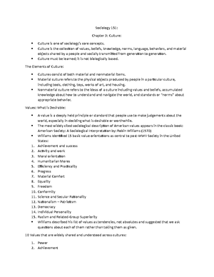 Intro to sociology final exam study guide part 1 - Introduction to ...