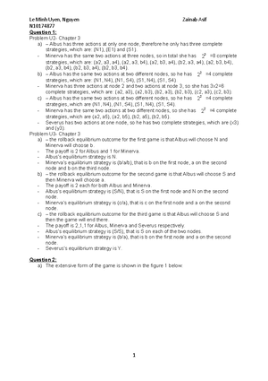 Games of Strategy Solutions - Games of Strategy , Fourth Edition ...