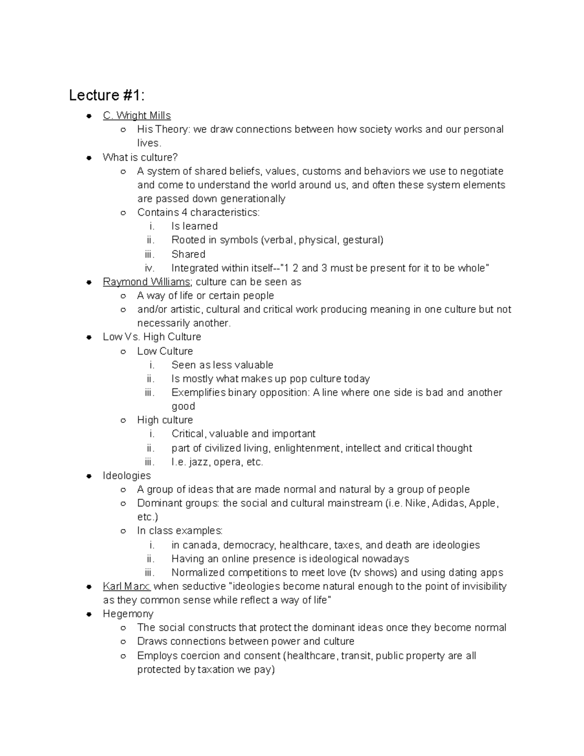 SOC202 Midterm #1 Preperation Sheet - SOC 202 - Toronto Met - Studocu
