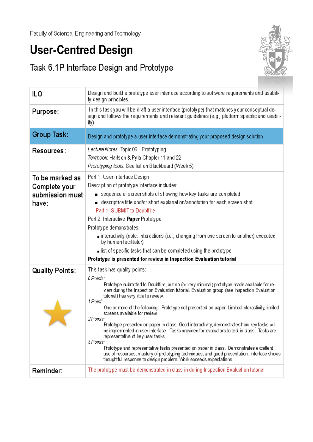 6.1P - 6.1P TASK - Faculty of Science, Engineering and Technology User ...