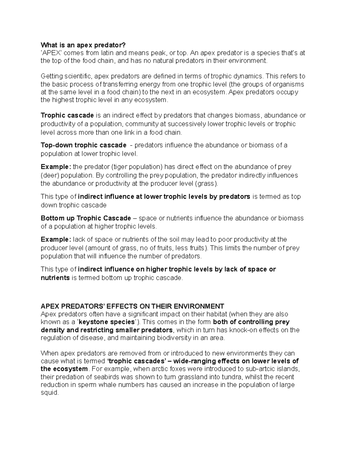 What is an apex predator - What is an apex predator? ‘APEX’ comes from ...