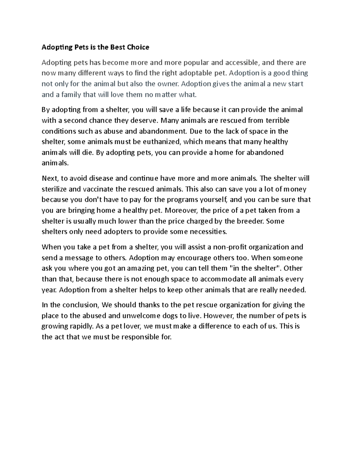 Adopting Pets is the Best Choice (PBS) 3mins - Adopting Pets is the ...