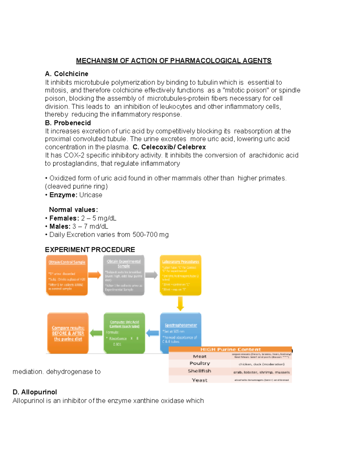 Mechanism OF Action OF Pharmacological Agents - MECHANISM OF ACTION OF ...