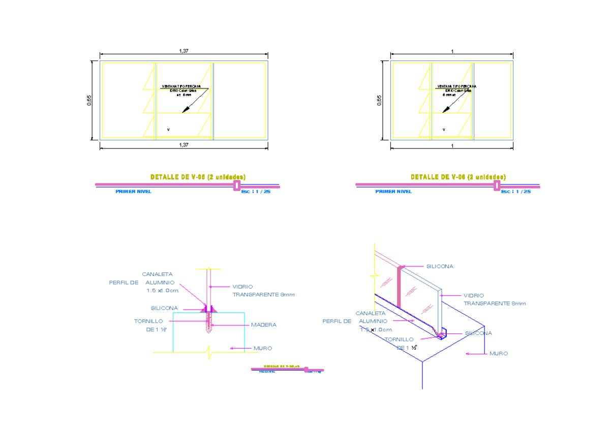 Ventanas - desface del proyecto - VENTANA TIPO PERCIANA V IDRIO Color ...