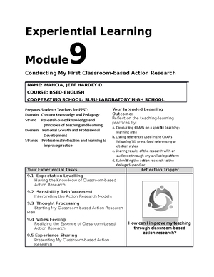 Experiential Learning Modules - ASPECTS OF EFFECTIVE SPEAKING Speaking ...