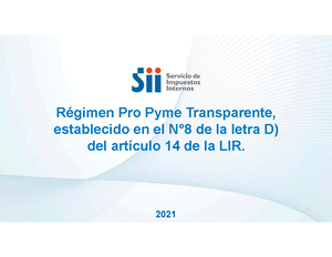 Guia Régimen Pro-PYME General 14D N°3 - Régimen Pro-PYME general (art ...