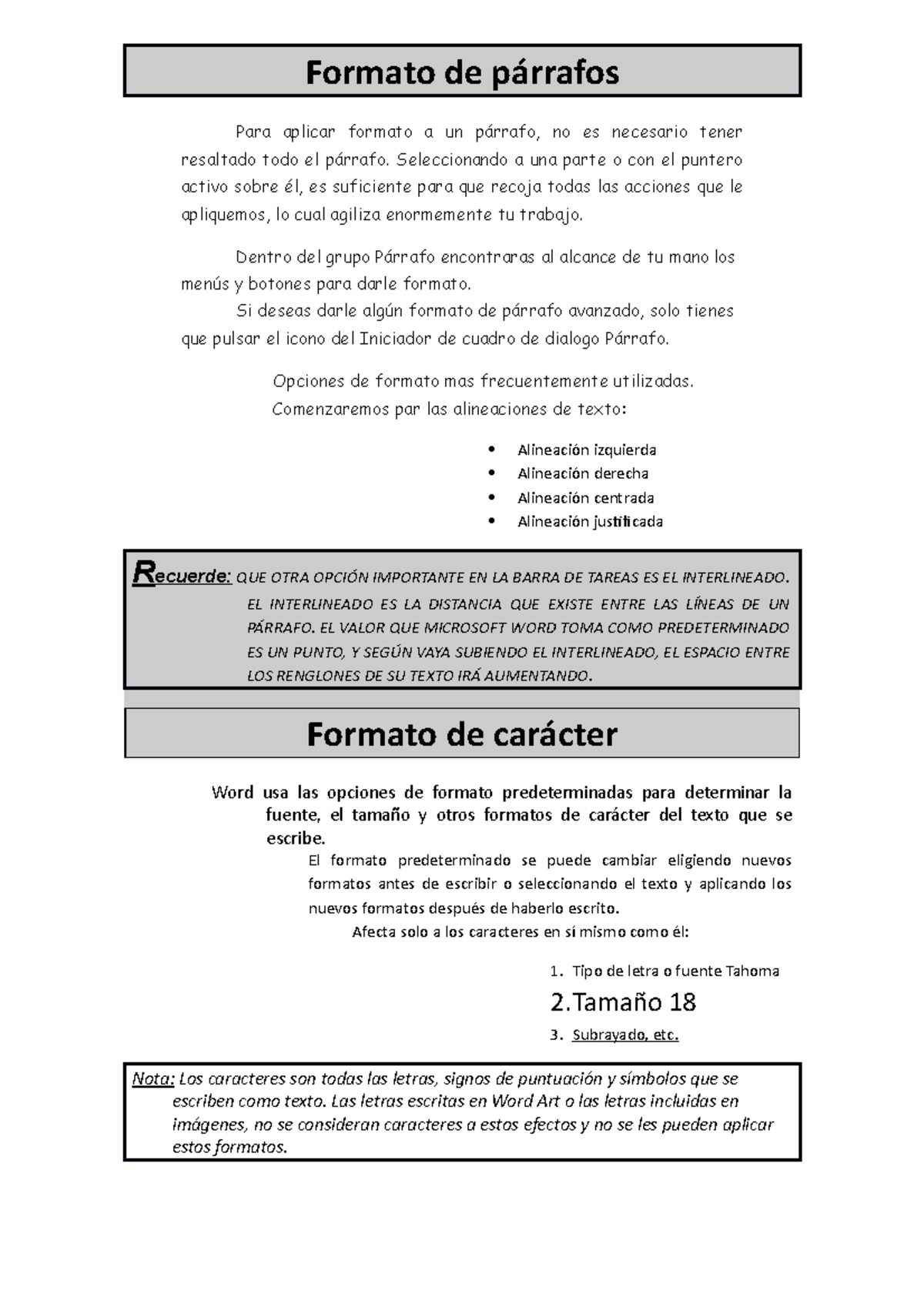 WORD2013-TP1-Ejerc 3 - resumen - Formato de párrafos Para aplicar ...