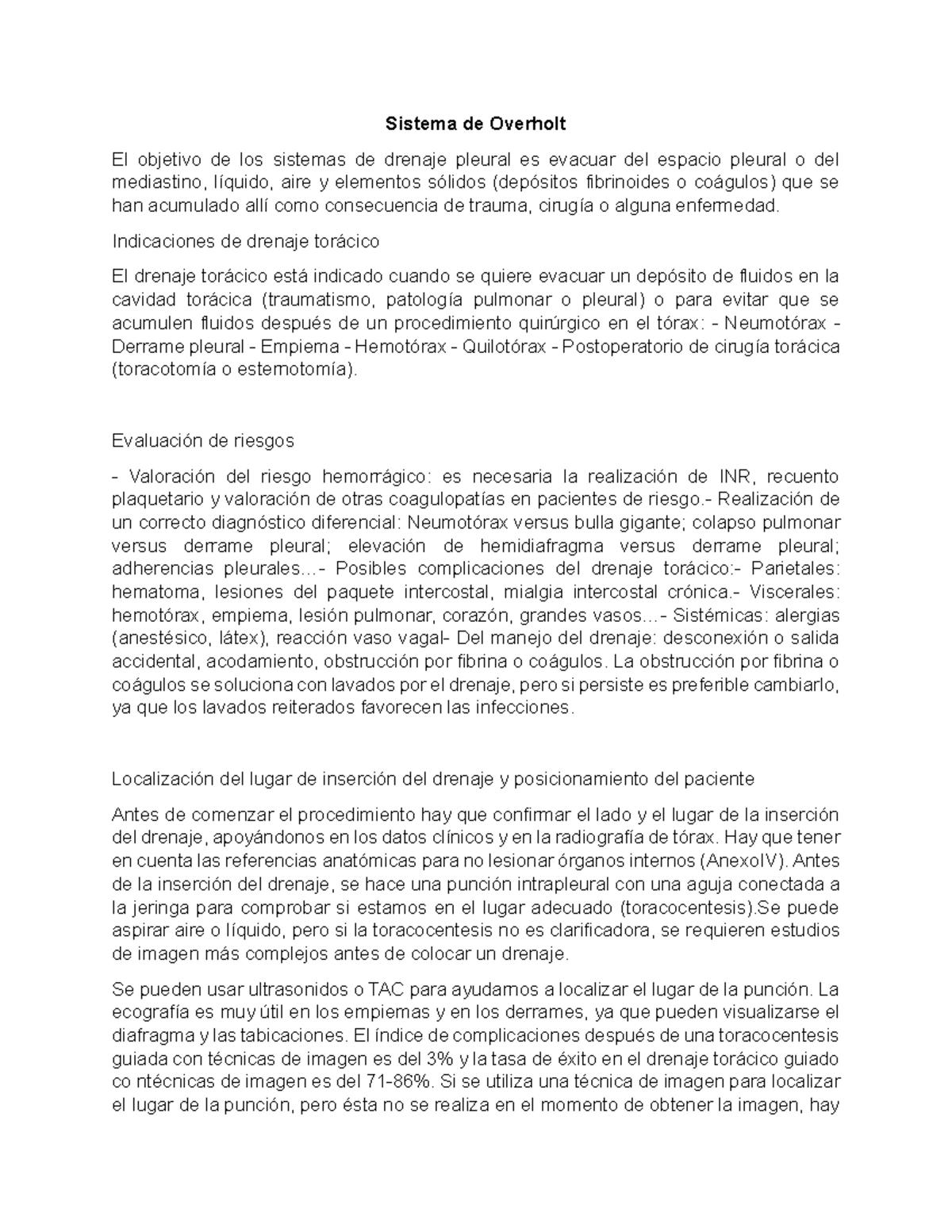 Sistema de Overholt - Resumen - Sistema de Overholt El objetivo de los ...