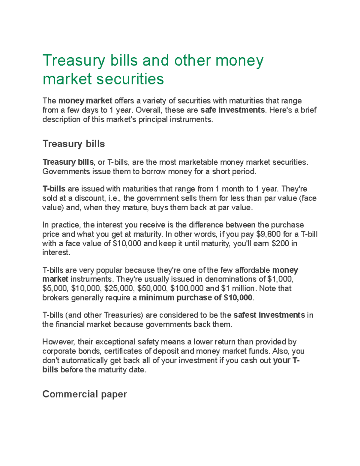 chapter-2-its-summry-treasury-bills-and-other-money-market
