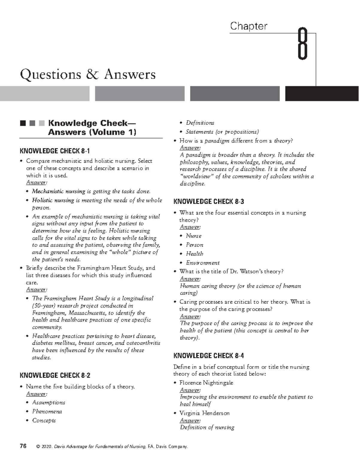 Chapter 8 knowledge check for home work - Chapter 8 Questions & Answers ...