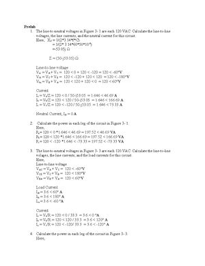 Lab 4 - ECE 2110 - Lab report on operational amplifier circuits. - Pre-Lab Calculations Using ...