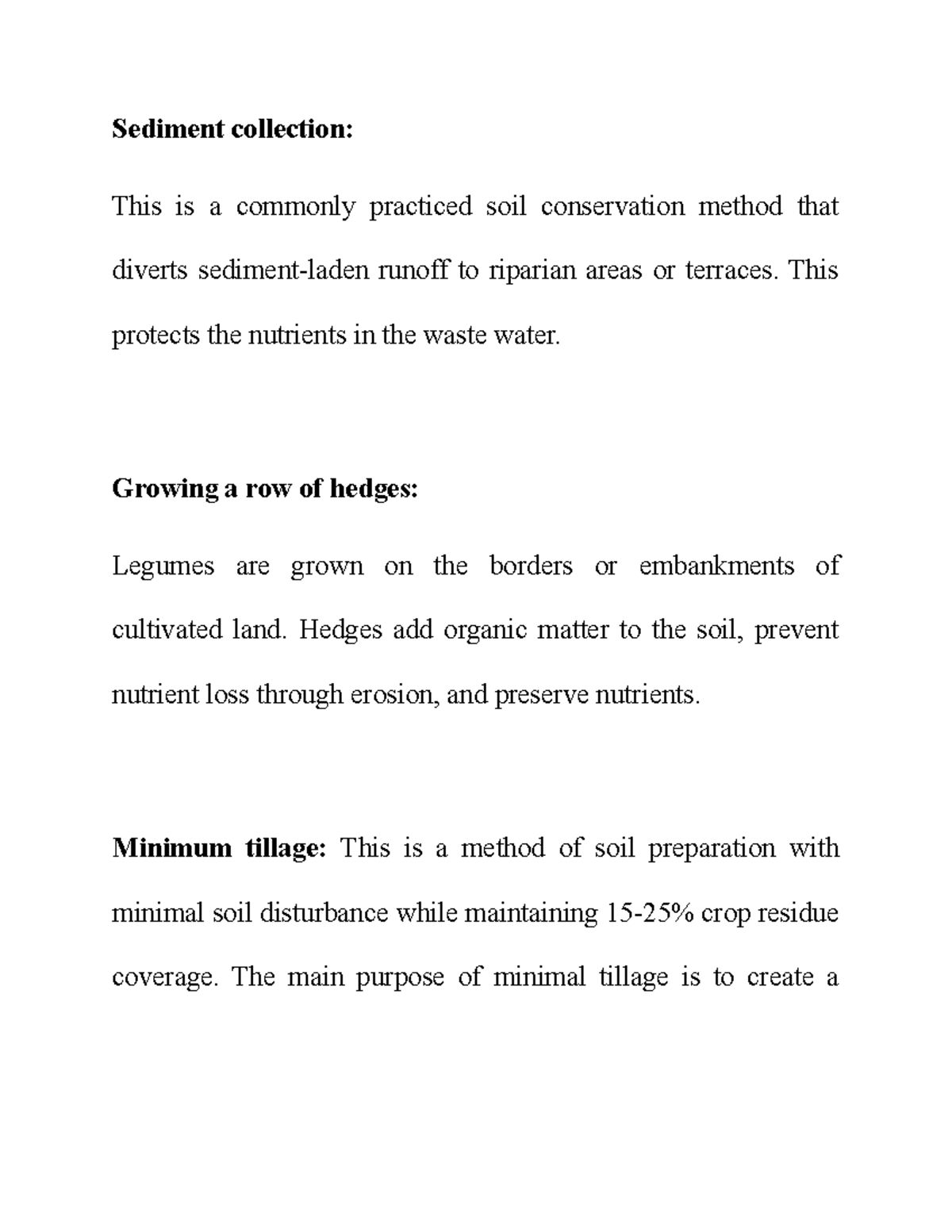 Sediment collection - practice materials - Sediment collection: This is ...