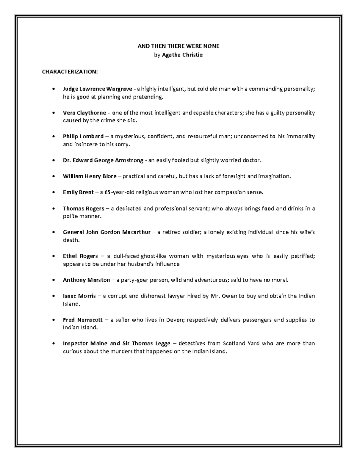 AND THEN There WERE NONE - AND THEN THERE WERE NONE by Agatha Christie ...