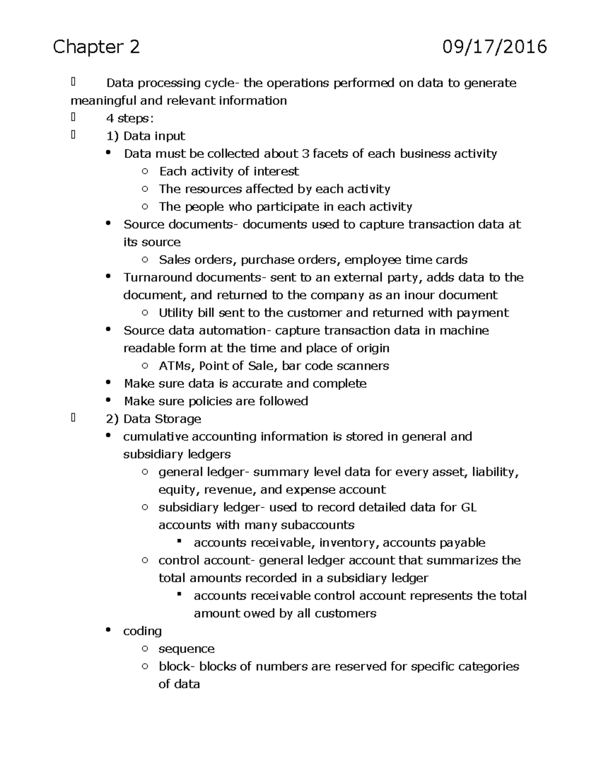 Chapter 2 Textbook - Summary Accounting Information Systems - Chapter 2 ...