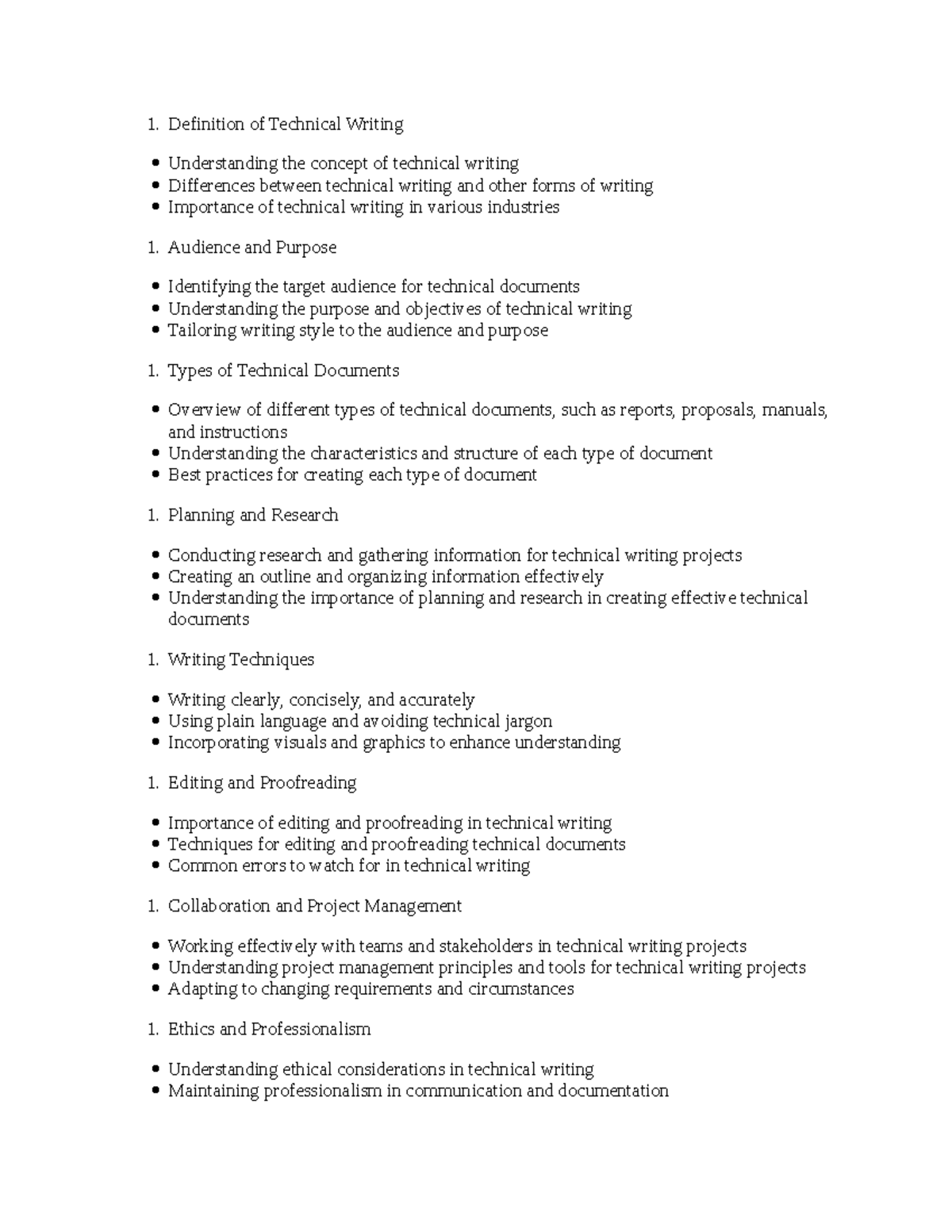 Introduction To Technical Writing Definition Of Technical Writing