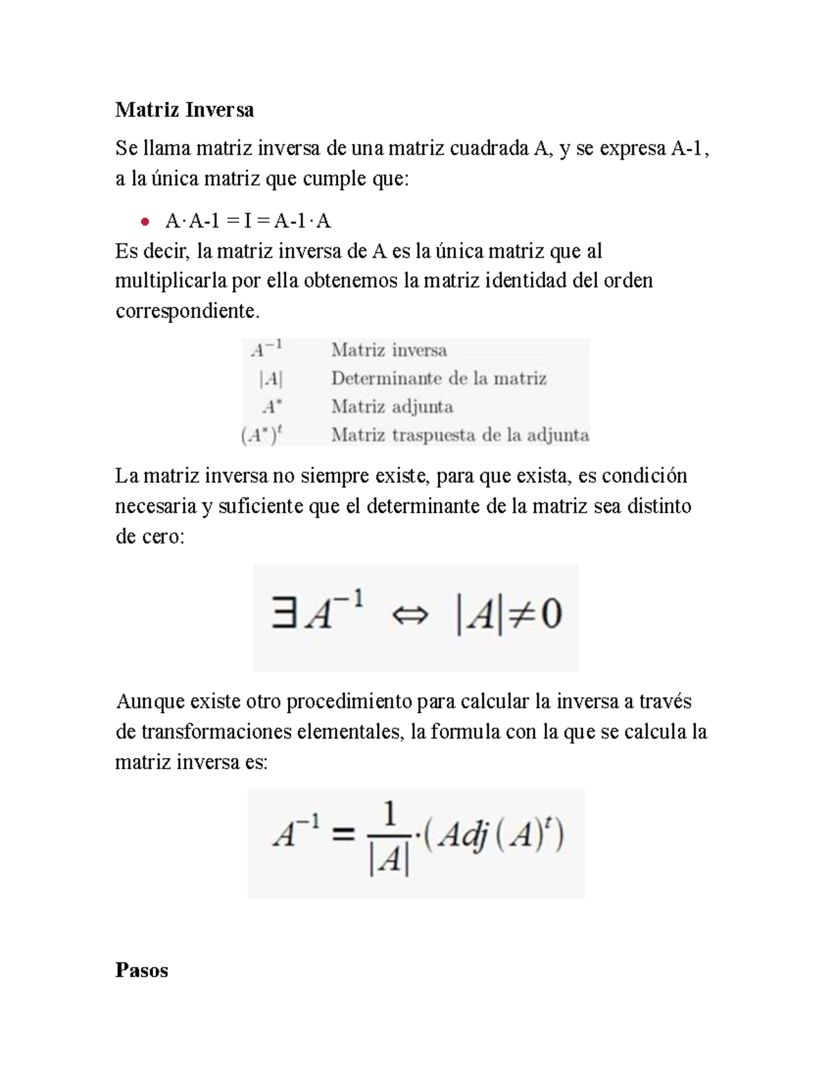 Matriz Inversa - Producto Integrador del Aprendizaje - Matriz Inversa ...
