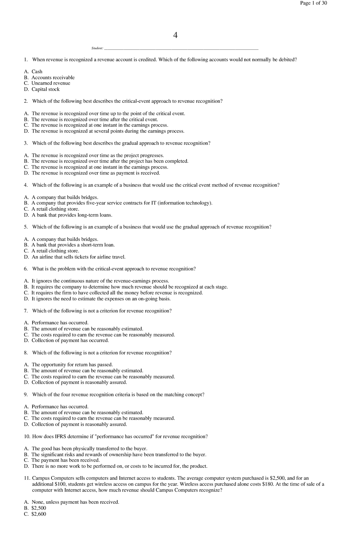 Chapter 4 Questions - 4 _Student: - Studocu