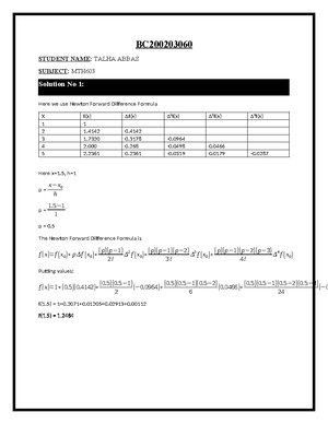 MTH603 Midterm Solved MCQS By Junaid - While solving a system of liner ...