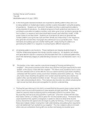 Task 1 - Task 1 for Number Sense - MATH 5210 - WGU - Studocu