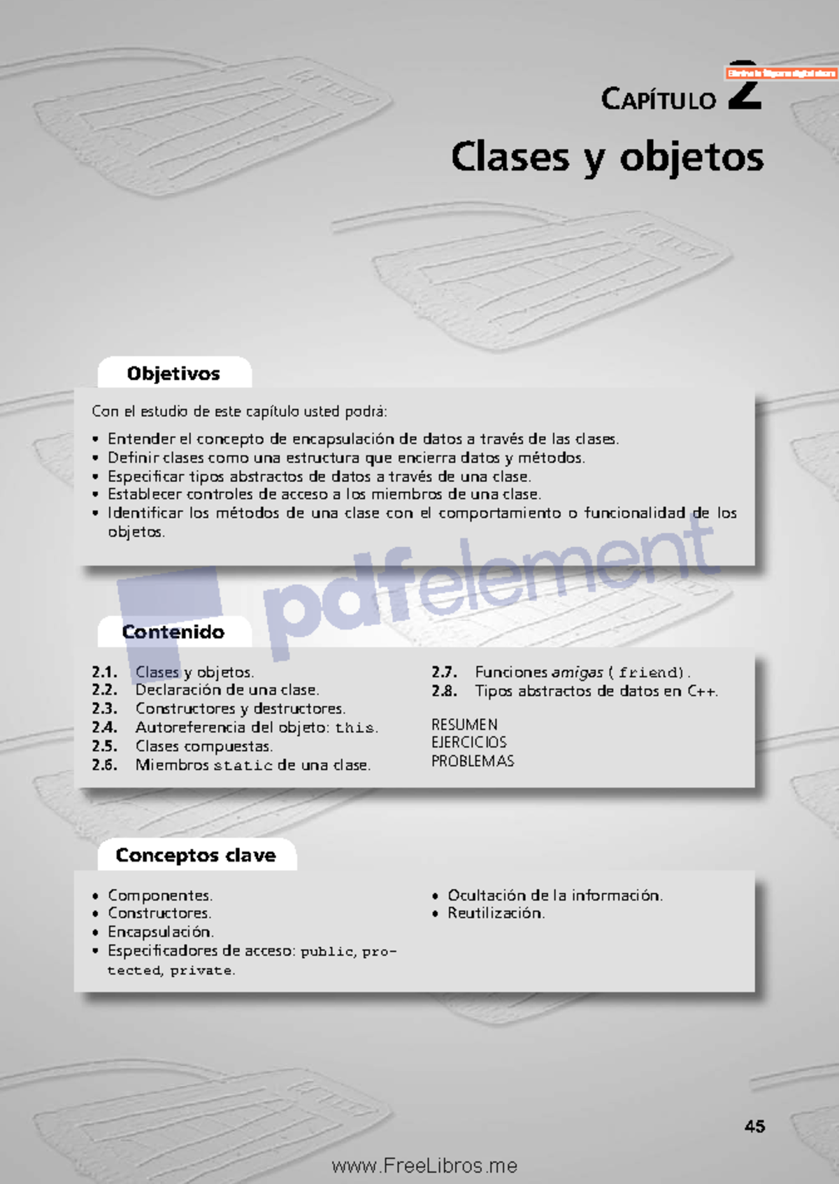 Doc No.4- Clases y objetos - (VWUXFWXUD GH GDWRV HQ & CAPÍTULO 2 Clases ...