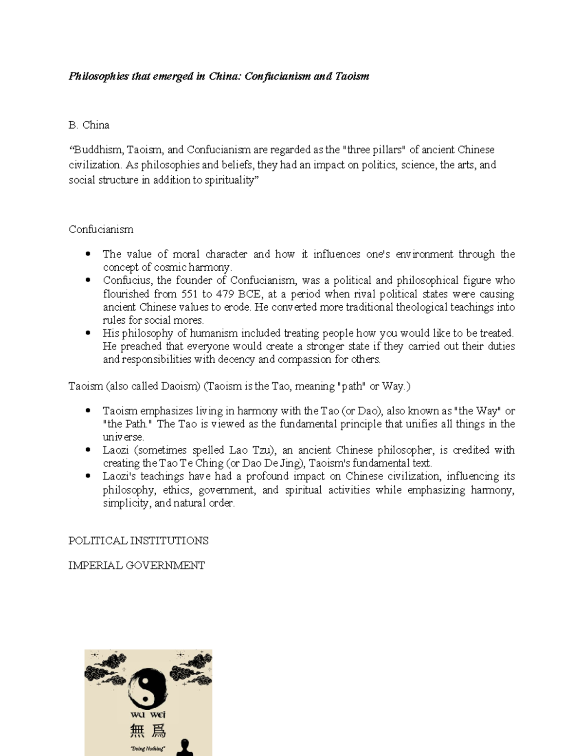 Philosophies that emerged in China - China “Buddhism, Taoism, and ...