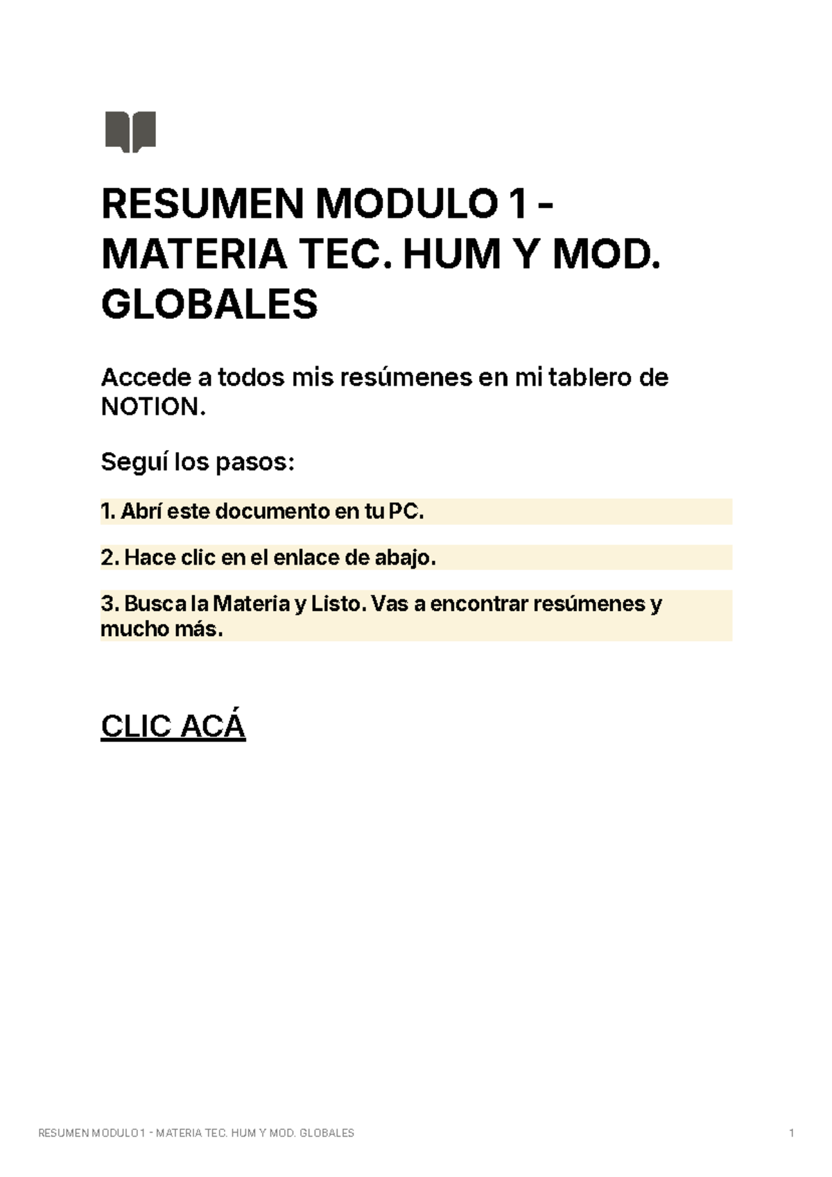 TEC. HUM. Y MOD. GLOBALES - MODULO 1 COMPLETO - RESUMEN MODULO 1 MATERIA TEC. HUM Y MOD ...