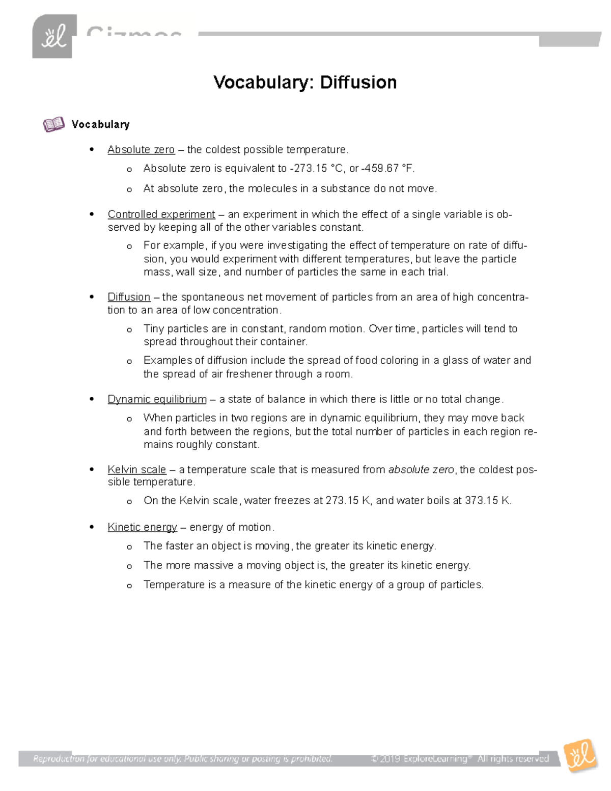 Diffusion Vocab - HAVE FUN - 2019 Vocabulary: Diffusion Vocabulary Absolute zero – the coldest ...
