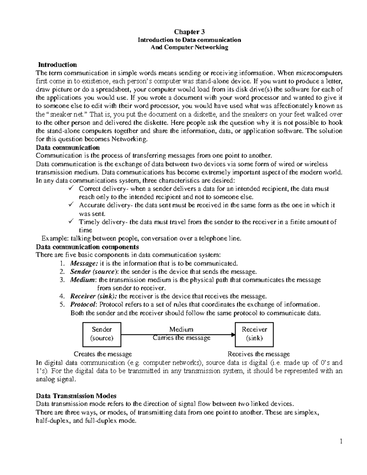 Chapter 3 and 4 - lecture note and assignment - Chapter 3 Introduction ...