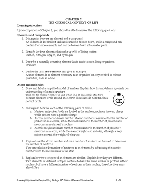 Learning Obj - Teacher made study guide, all questions answered in detail - CHAPTER 1 EVOLUTION ...